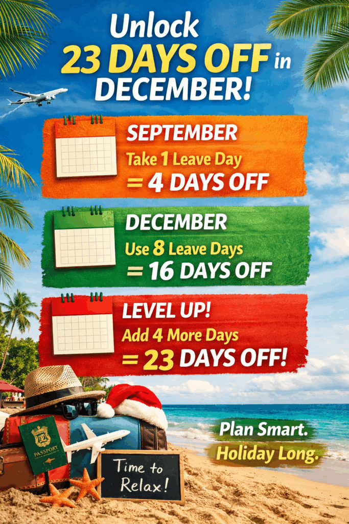How South Africans Can Get 23 Days Off in December Using Fewer Leave Days